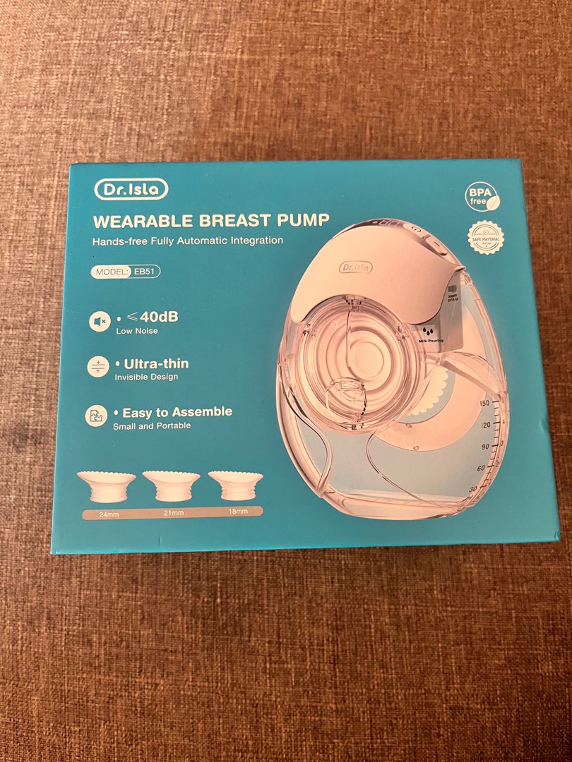 Dr. Isla Wearable Breast Pump EB51, Babies & Kids, Nursing & Feeding ...