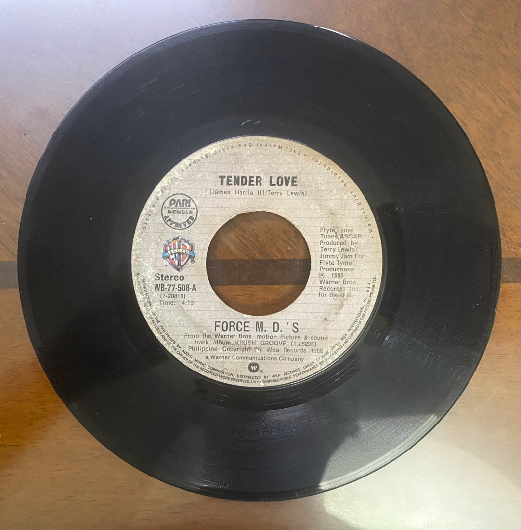 Force M.D.'s – Tender Love - Philippines Soul Ballad Music Album Vinyl ...