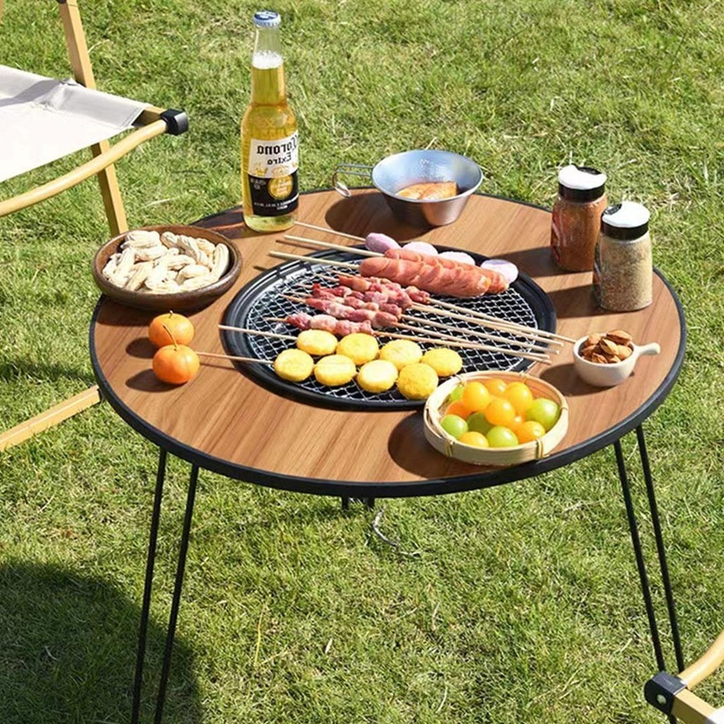 [FREE DELIVERY] Outdoor Barbecue Grill Camping Folding Table/ Meja ...