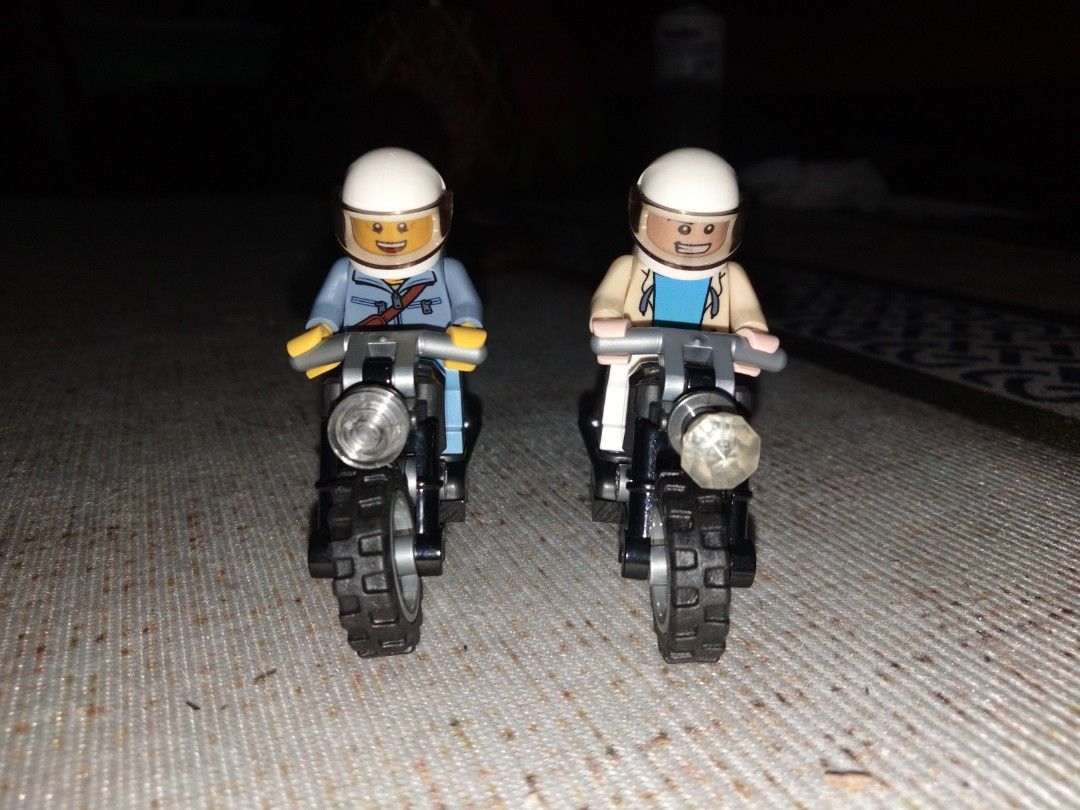 Lego Motorcycle with Rider Lego original Minifigures, Hobbies & Toys ...