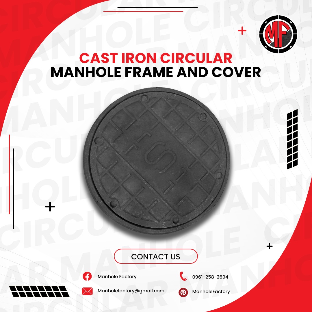 Manhole Cover and Frame Circular - Cast Iron, Commercial & Industrial ...