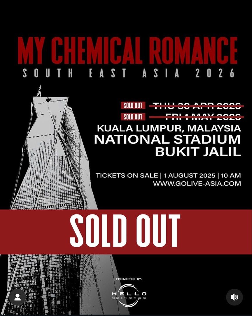 MCR IN KL DAY 1 (ZONE D), Tickets & Vouchers, Event Tickets on Carousell