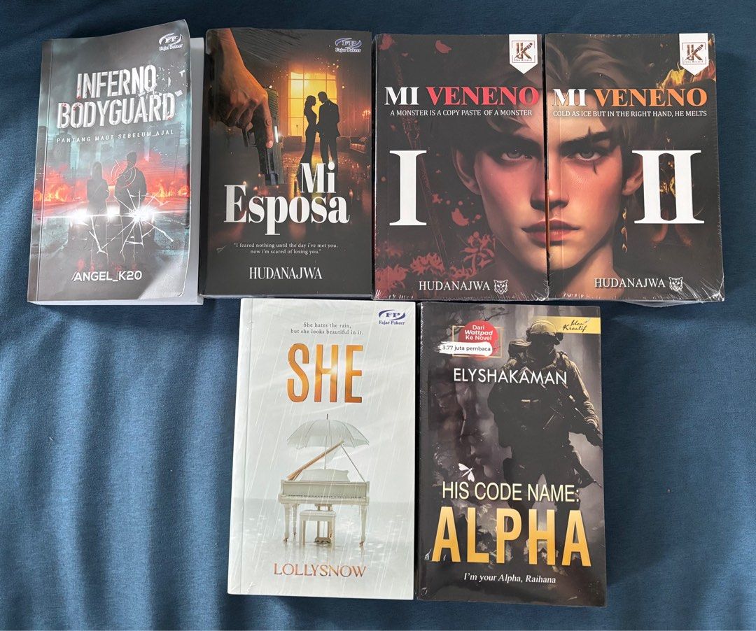 Mi Veneno I & II, Inferno Bodyguard, Mi Esposa, She, His Code Name Alpha MALAY NOVEL, Hobbies ...