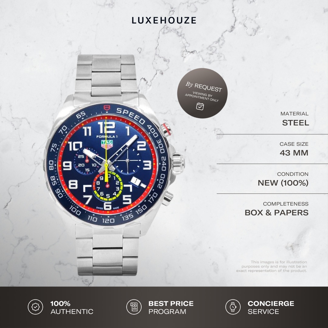 New Sep 2025 Tag Heuer Formula 1 X Red Bull CAZ101AL.BA0842 Blue ...