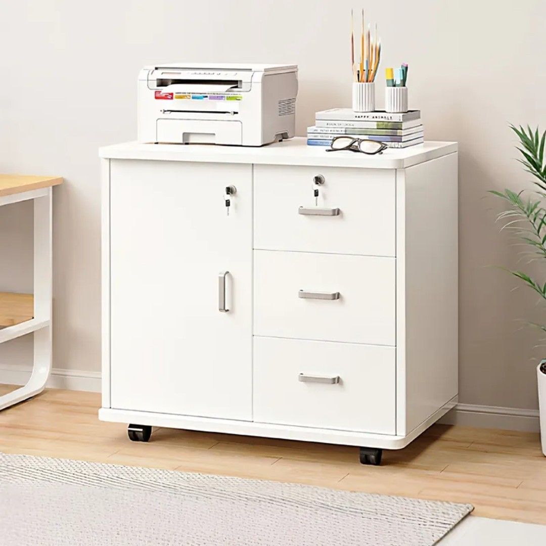 Office Storage Cabinet | Printer Table With Drawer | Mobile File ...