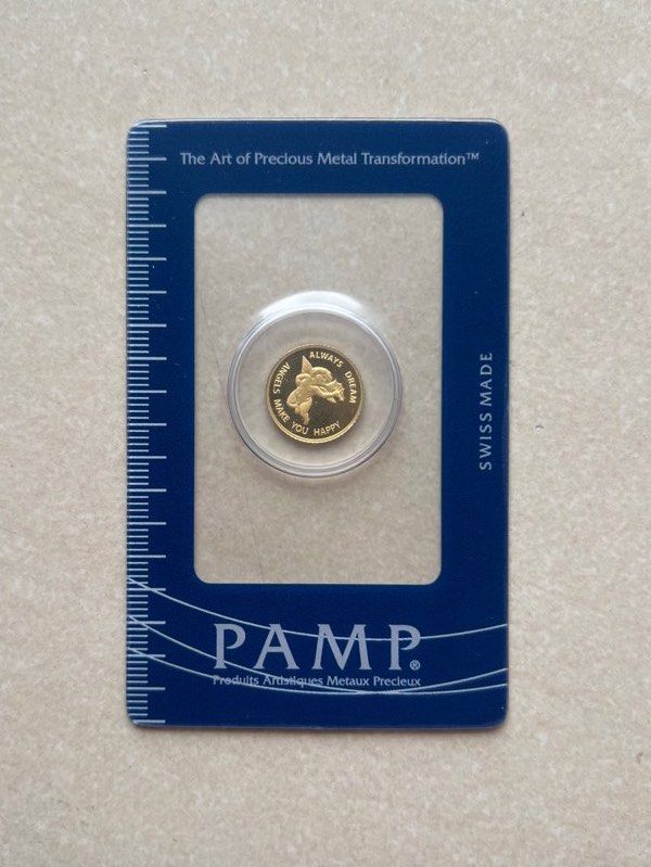 PAMP RARE Angel 1.244g🇨🇭Swiss Fine Gold Coin Emas (Collectible), Hobbies & Toys, Collectibles ...