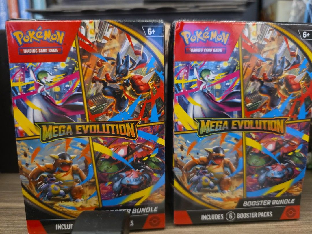 Shrinked Pokemon TCG Mega Evolution Booster Bundle, Hobbies & Toys ...