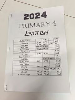 2025 Primary 6 English paper, Hobbies & Toys, Books & Magazines ...