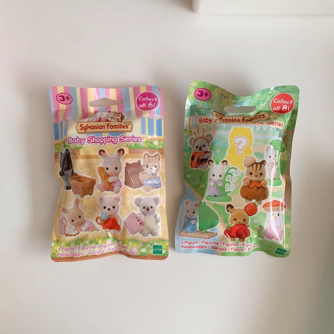 sylvanian families blind bag - baby shopping forest costume cake ...