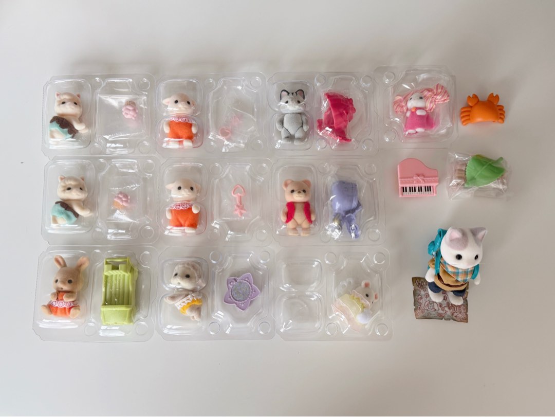 sylvanian families blind bag - baby shopping forest costume cake ...