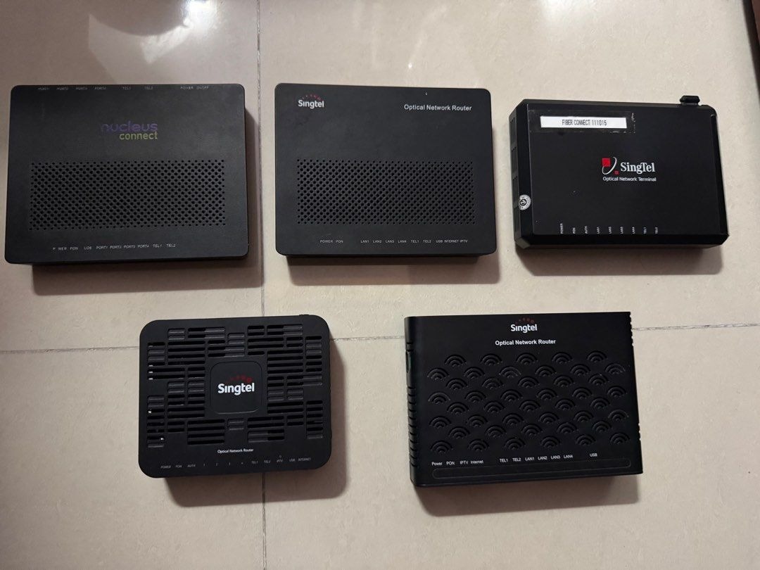 Various Optical Network Routers ONR ONT - Singtel, Huawei, ZTE, Nokia ...