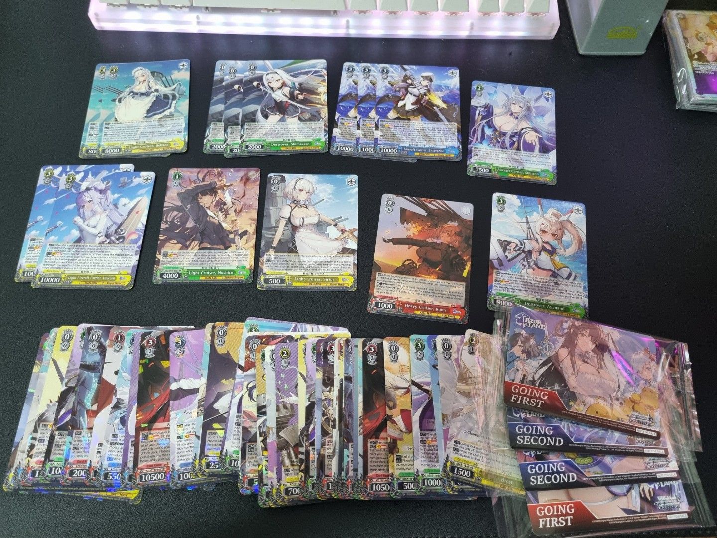 Weiss Schwarz English Trading Cards Azur Lane vol 2 RR and R Bulk ...