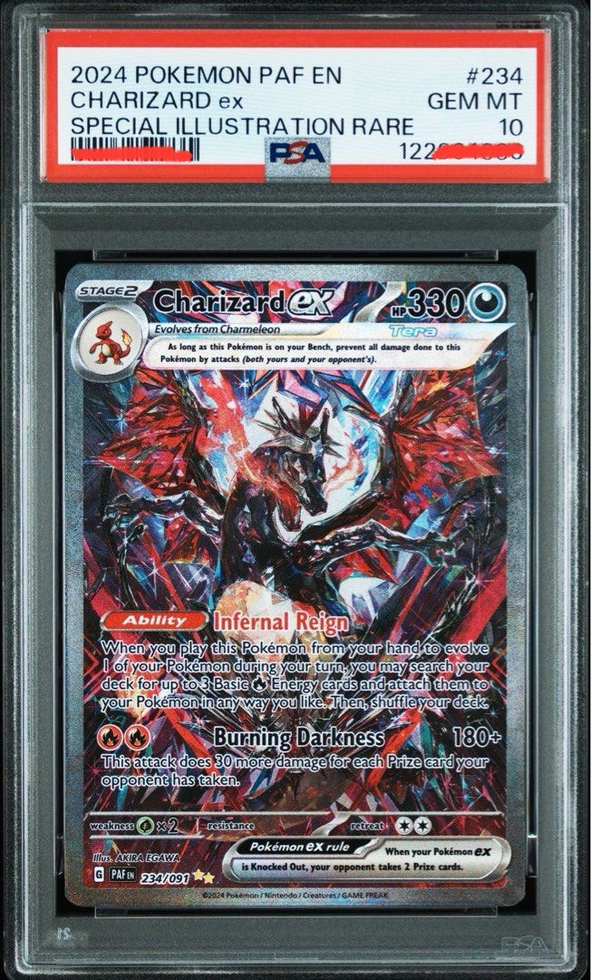 2024 Pokemon PAF EN Charizard ex Special Illustration Rare, Hobbies ...