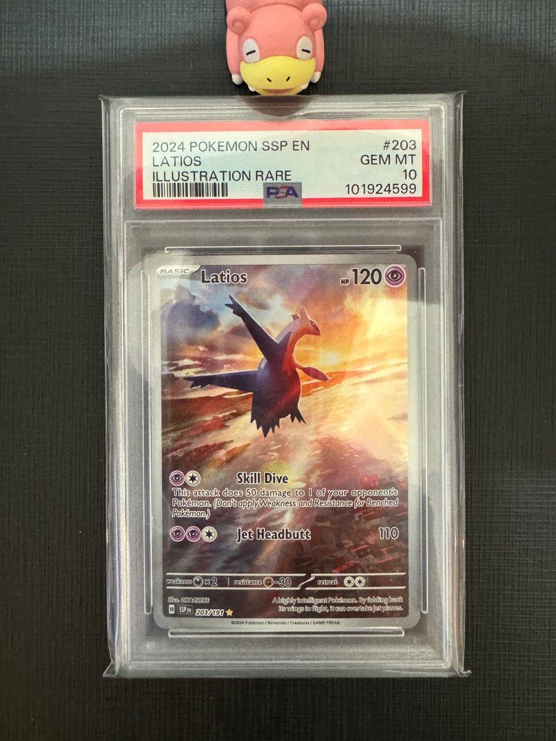 2024 Pokemon SSP EN Latios Illustration Rare PSA 10, Hobbies & Toys ...