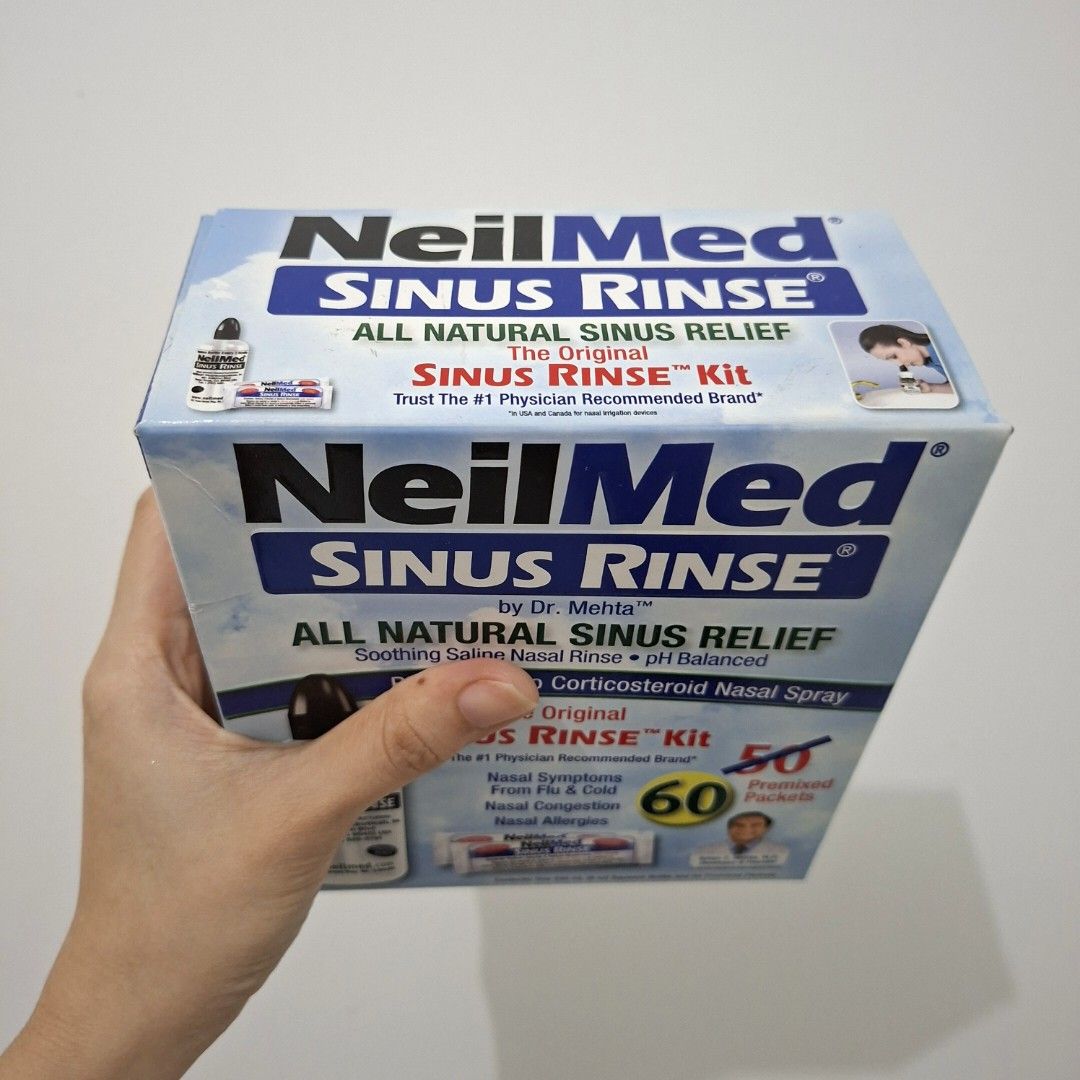 🏷 BN NeilMed Sinus Rinse Kit 60 Premixed Packets 🏷, Health & Nutrition ...
