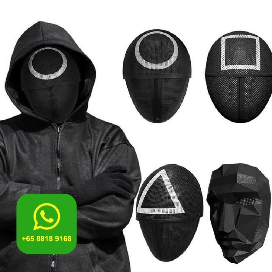 ️ Squid Game – Square Mask, Hobbies & Toys, Occasions & Party Supplies ...