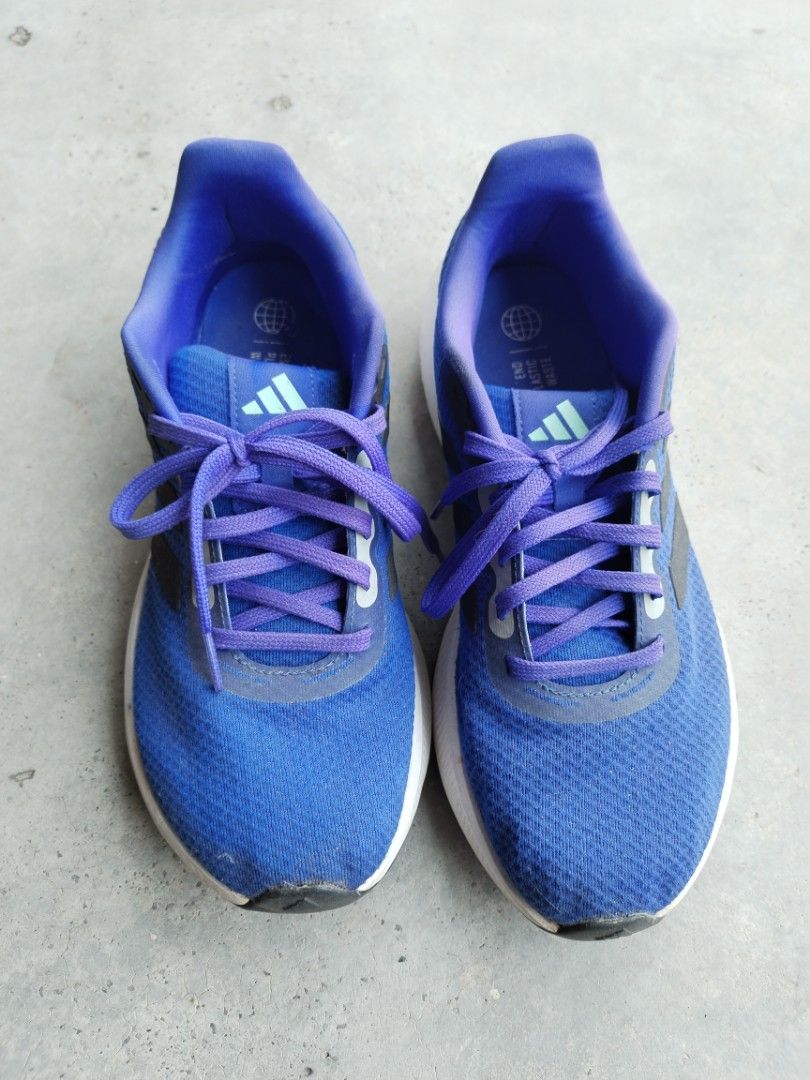 Adidas Running Shoes Blue, Men's Fashion, Footwear, Sneakers on Carousell
