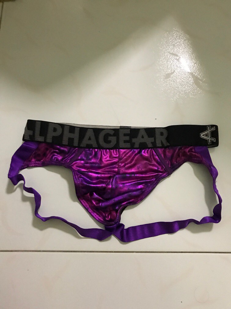 Alphagear special shiny jockstrap underwear, Men's Fashion, Bottoms ...