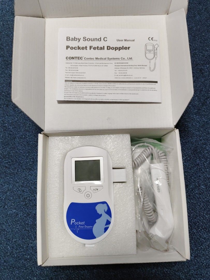 CONTEC Baby Sound C Pocket Fetal Doppler, Babies & Kids, Maternity Care ...