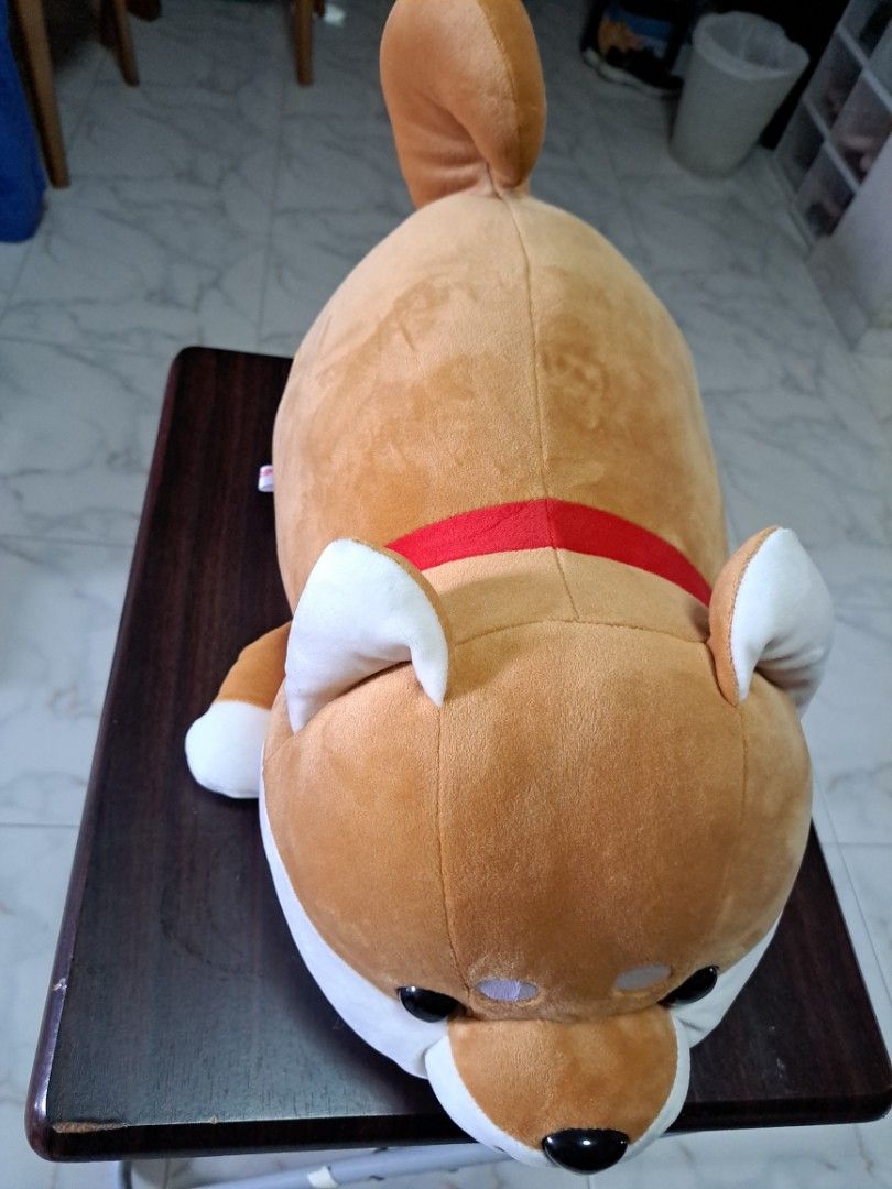 Brown and White Dog Soft Plush Toy, Hobbies & Toys, Toys & Games on ...