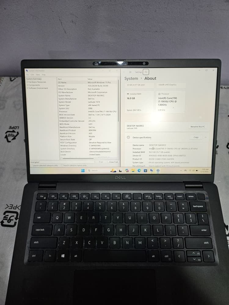 Dell Latitude 7410 Touch Screen| Core i7-10th Gen | 16GB RAM | 256GB ...