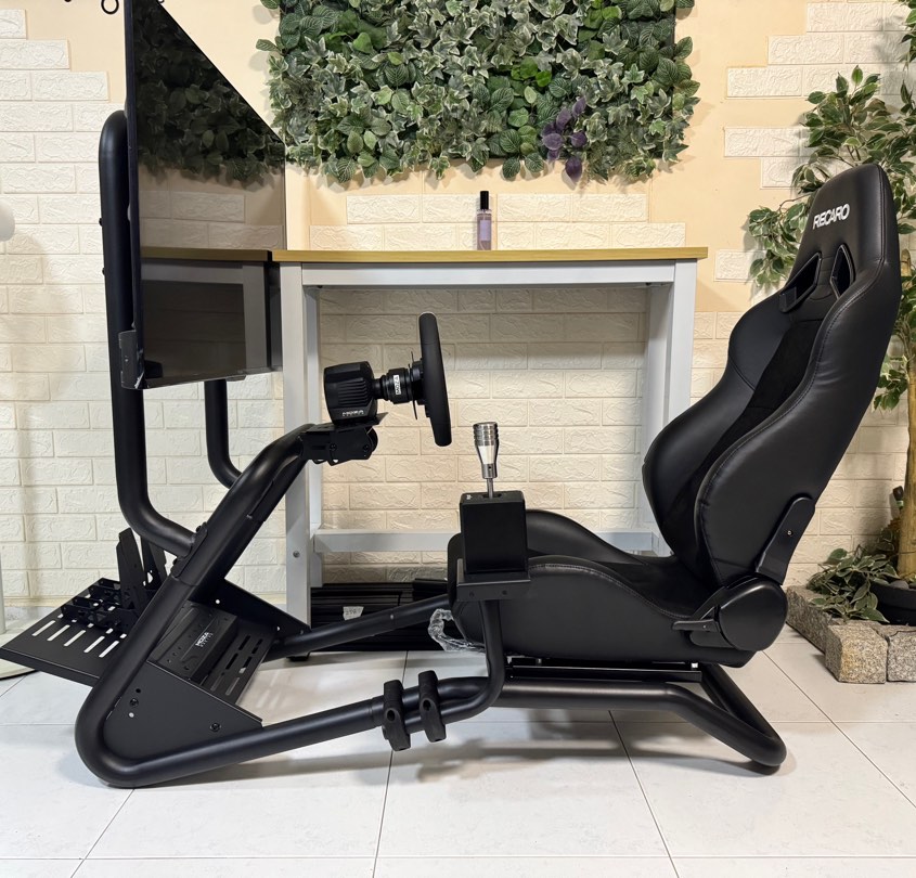 DEMO Racing Simulator Sim rig Tubular for moza logitech thrustmaster ...