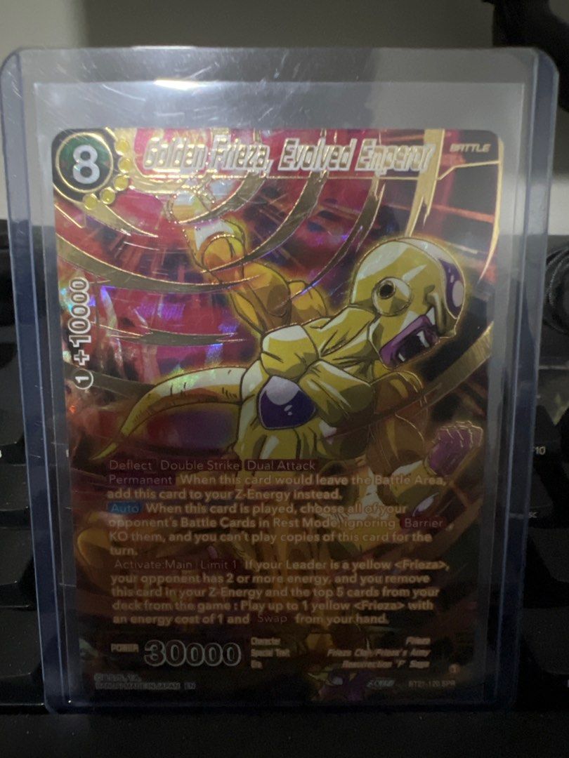 Dragon Ball Super Golden Frieza Evolved Emperor Card, Hobbies & Toys ...