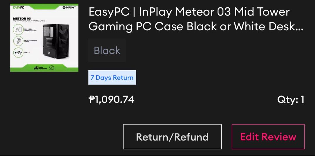 EasyPC InPlay Meteor 03 Mid Tower PC Case, Hobbies & Toys, Memorabilia ...