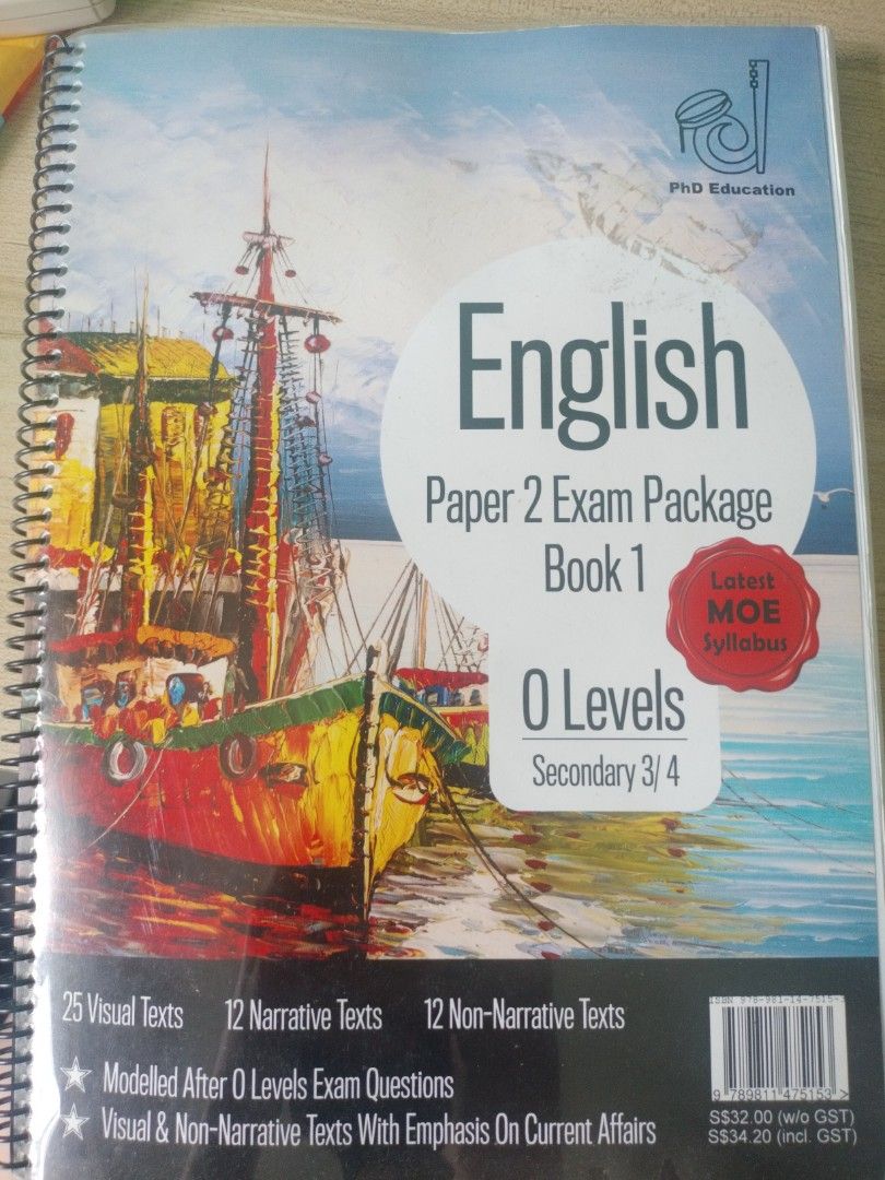 English Paper 2 Exam package, Hobbies & Toys, Books & Magazines ...