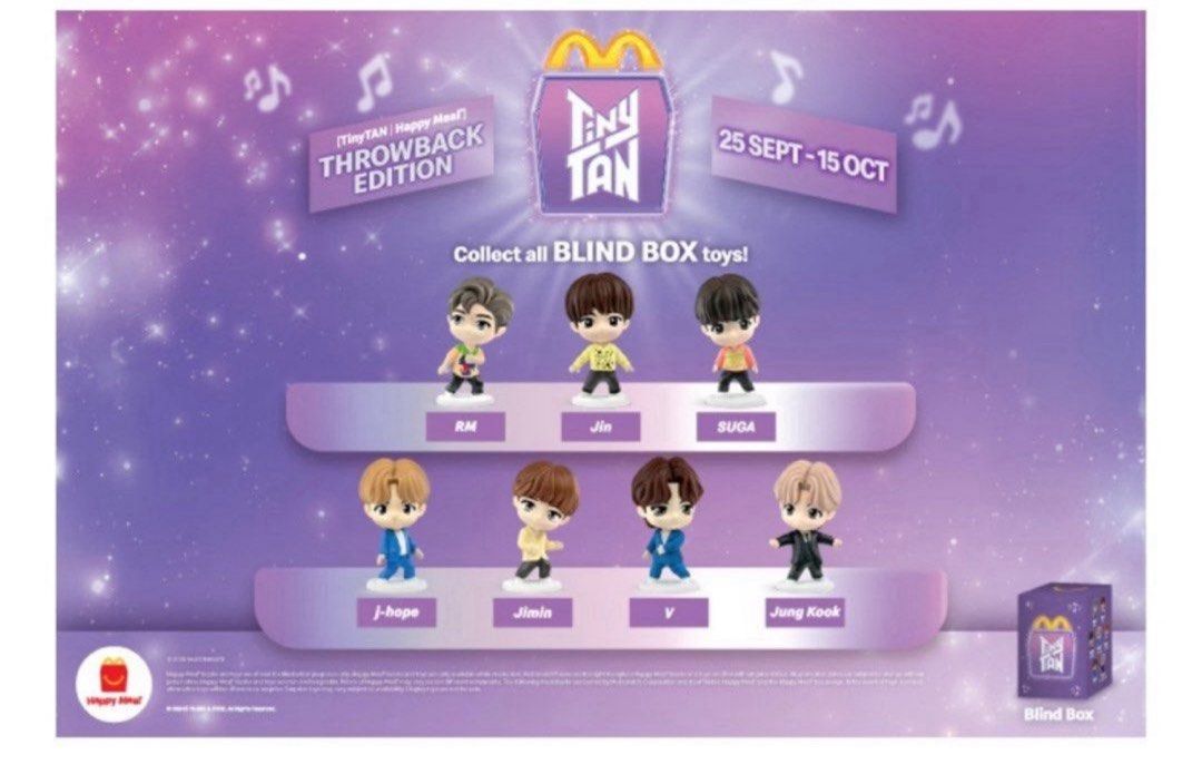 McDonald's BTS Throwback Blind Box, Hobbies & Toys, Toys & Games on ...