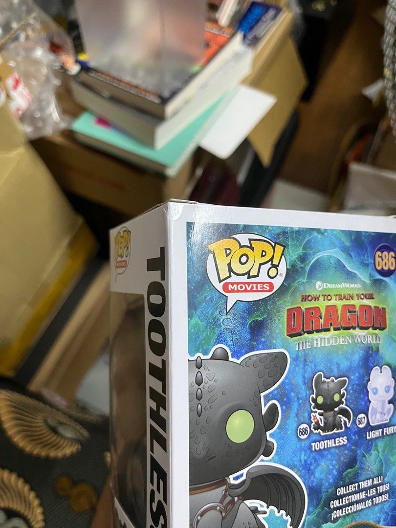 Funko Pop How To Train Your Dragon 3 The Hidden World Toothless Figure ...