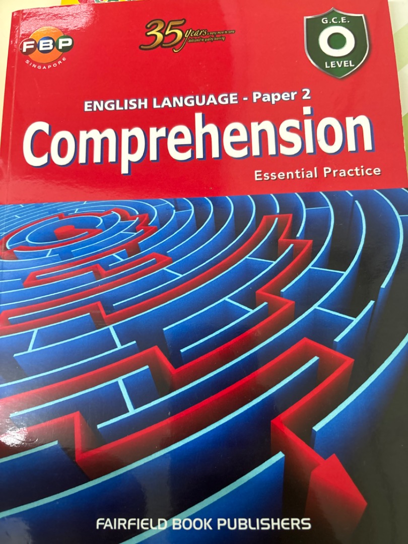 GCE O Level English Language Comprehension Textbook, Hobbies & Toys ...