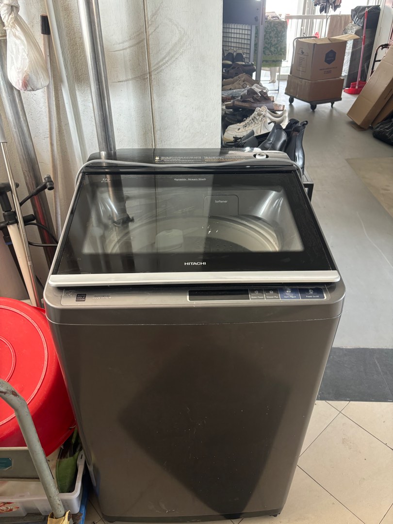 Hitachi Top Load Washing Machine 12kg SF-120XAV, TV & Home Appliances ...