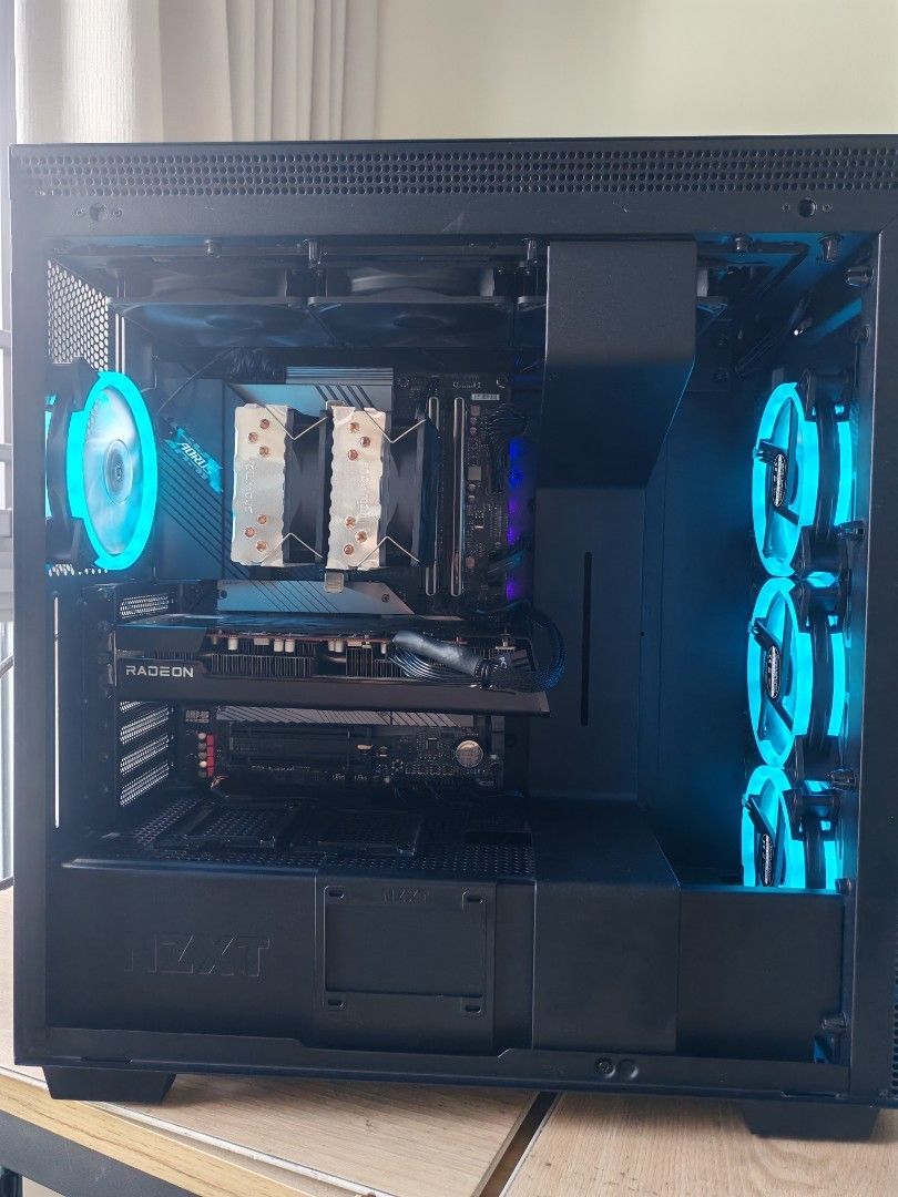 i7 14700kf Rx6600 xt 32gb desktop pc computer Intel cpu Windows 11 gaming editing Radeon ...