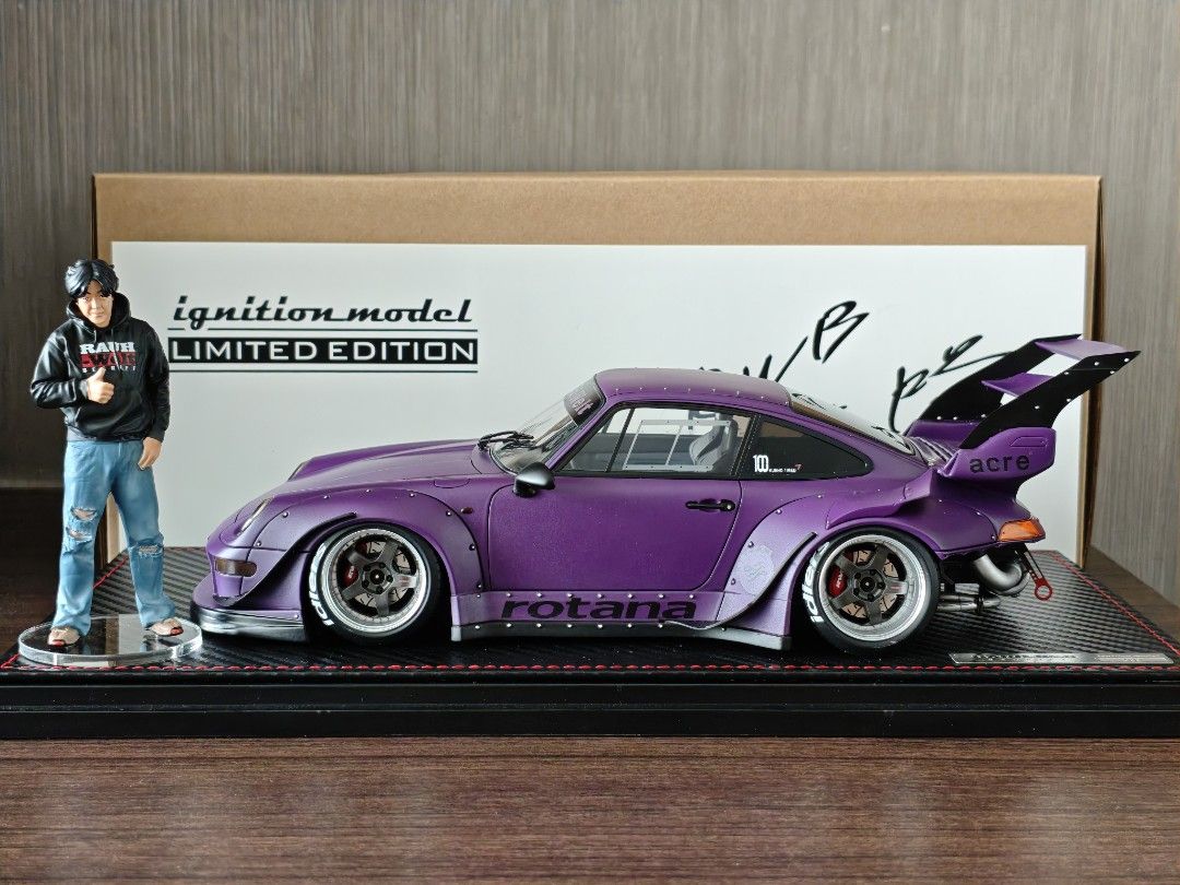 Ignition Model 1/18 IG2262 RWB 993 Matte Purple With Mr. Nakai, Hobbies ...