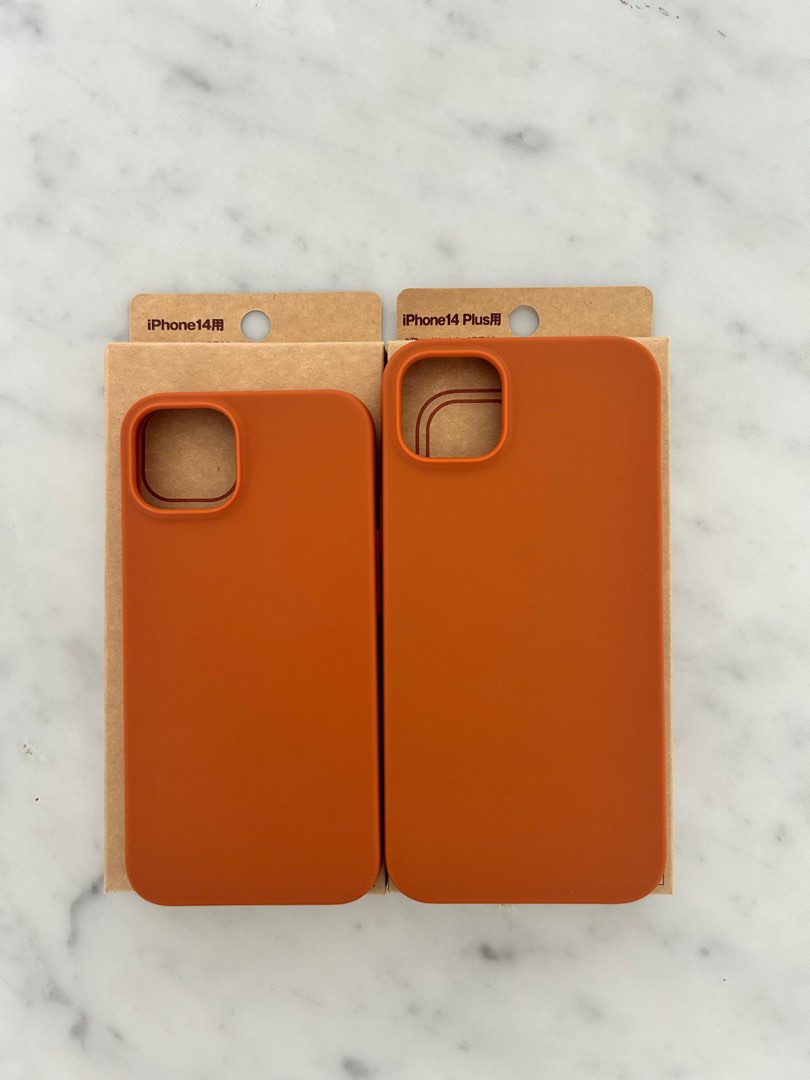 Muji iPhone 14 / 14 Plus Silicone Case - Orange - 100 % Brand New - $7 ...