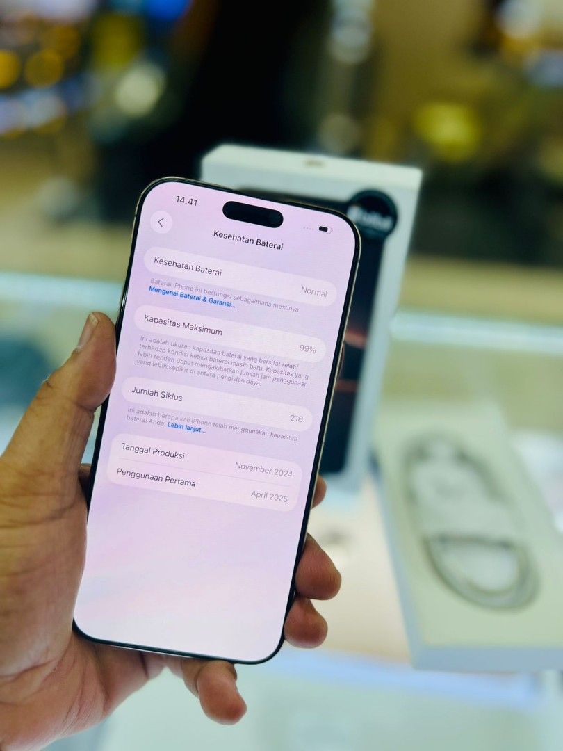 iPhone 16 Pro Max 256GB Desert Blibli BH 99% Garansi sd April 2026 ...