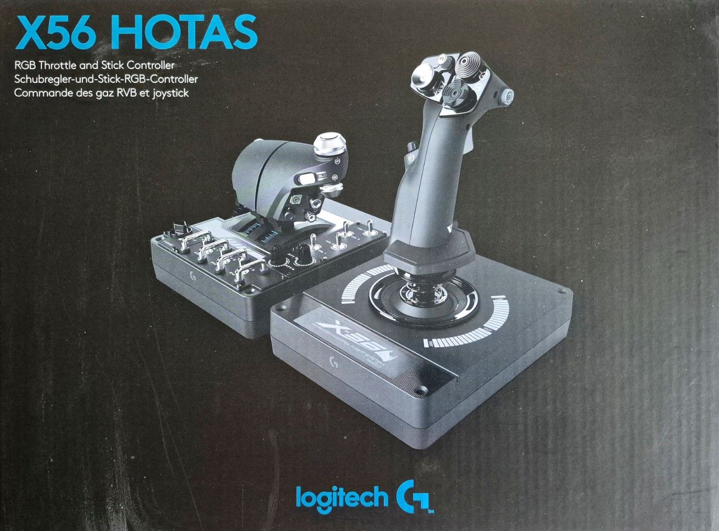 Logitech G X56 HOTAS RGB Throttle and Stick Controller, Video Gaming ...