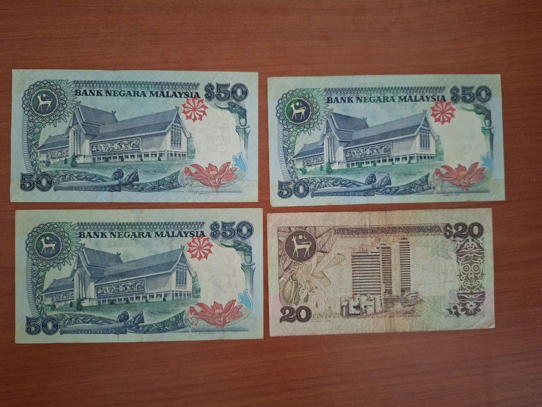 Malaysian Ringgit Banknotes - RM50 and RM20, Hobbies & Toys ...