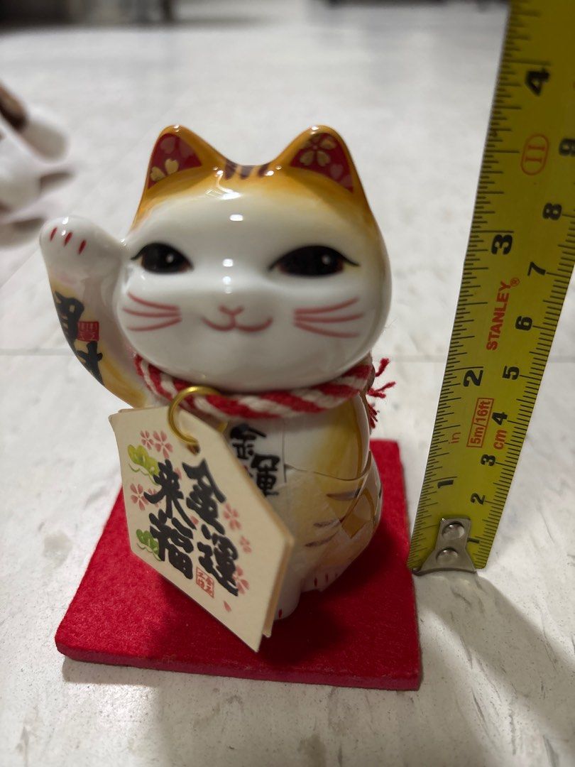 Maneki Neko Lucky Cat Figurine, Hobbies & Toys, Toys & Games on Carousell