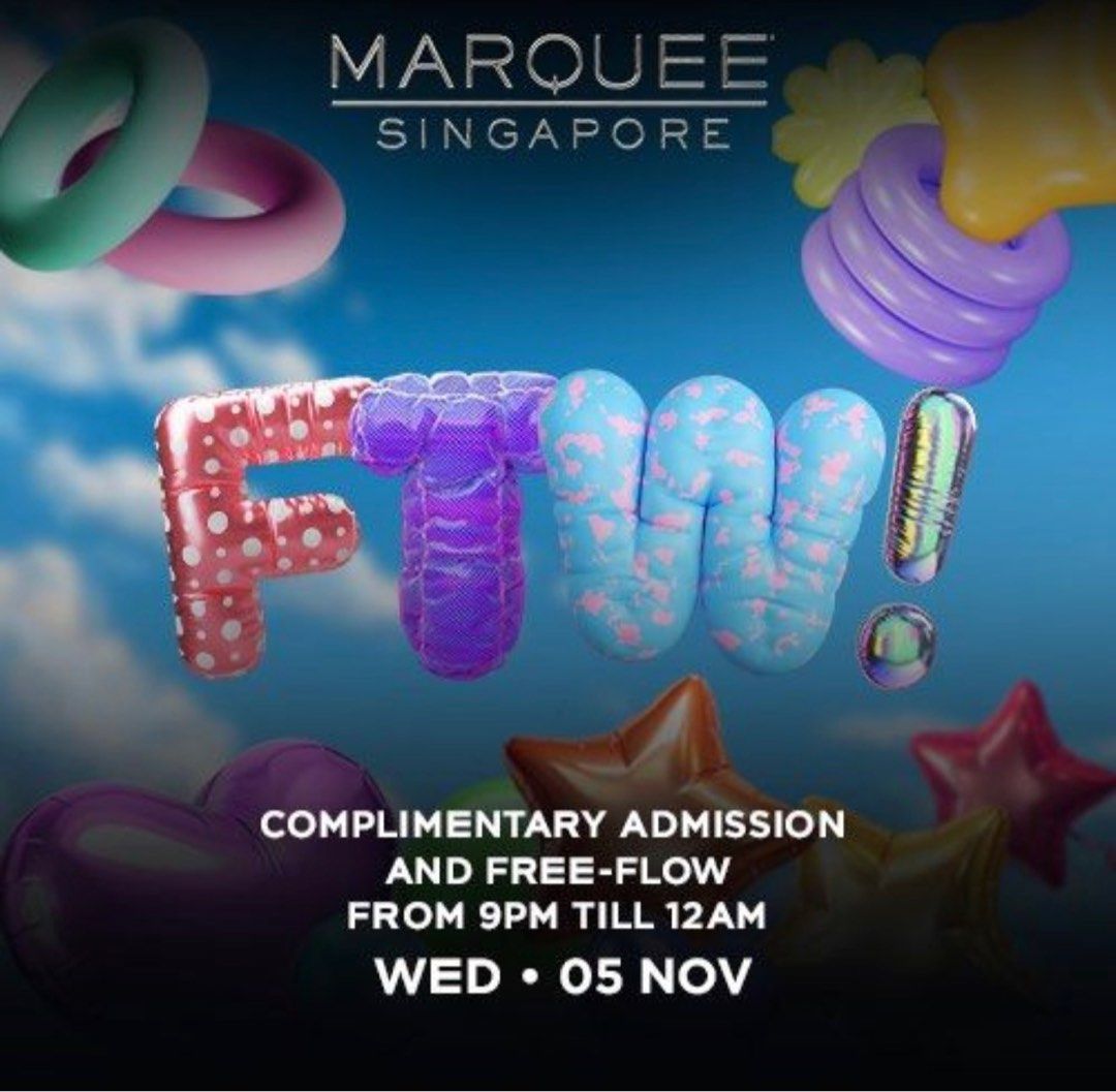 Marquee Singapore - Complimentary Admission & Free-Flow, Tickets ...