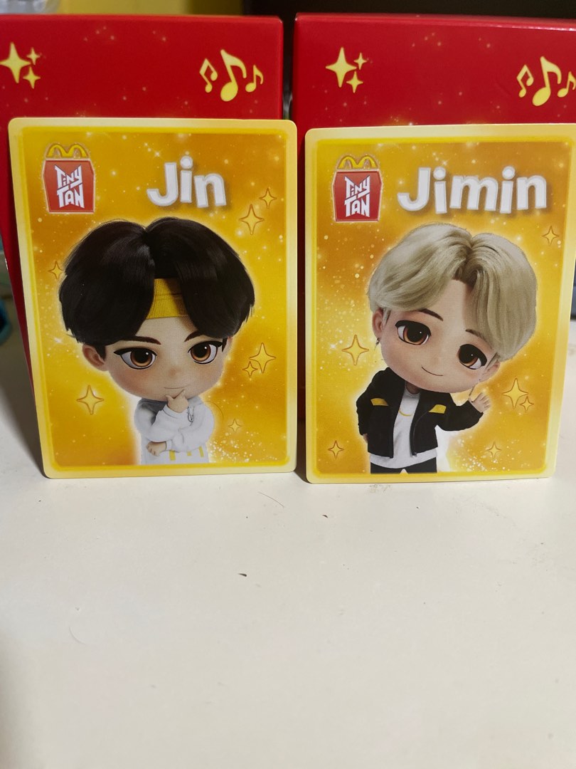 McDonald's Tiny Tan Jin & Jimin, Hobbies & Toys, Toys & Games on Carousell