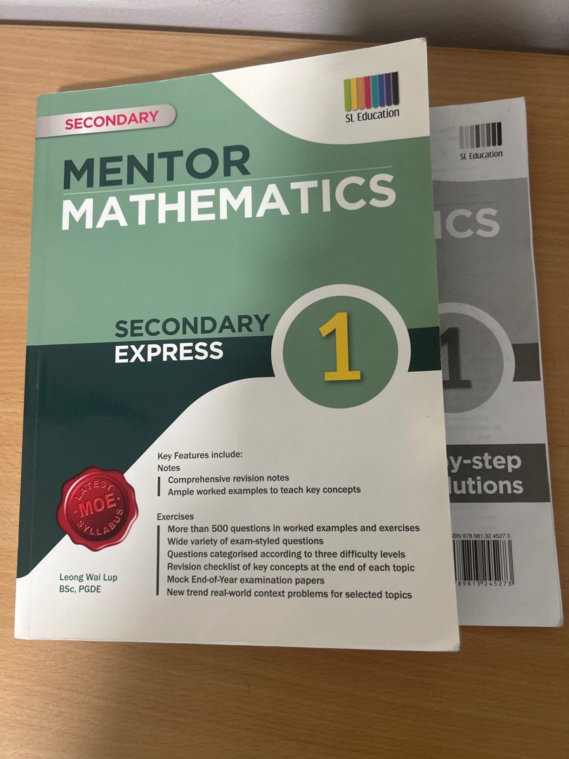 Mentor Mathematics Secondary Express 1 Textbook, Hobbies & Toys, Books ...