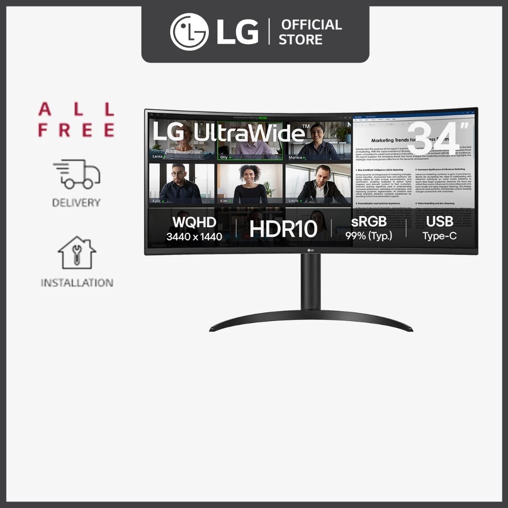 [NEW] LG 24MS570B-B 24" IPS Full HD Display Monitor | USB-C | 100Hz ...