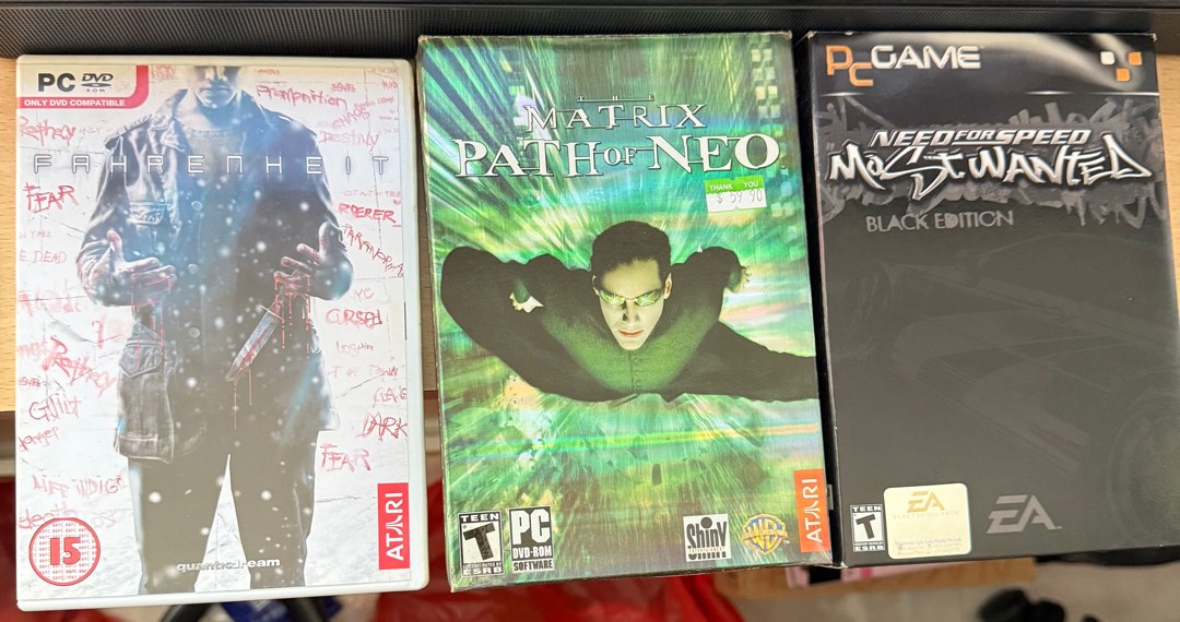PC Games: Fahrenheit, Matrix Path of Neo, Need for Speed Most Wanted ...