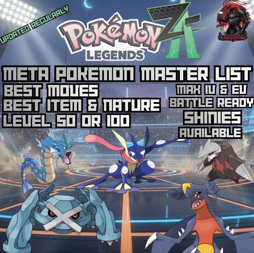 Pokemon Legends ZA - Custom Shiny Alpha Battle Ready - 2026 SALES ...