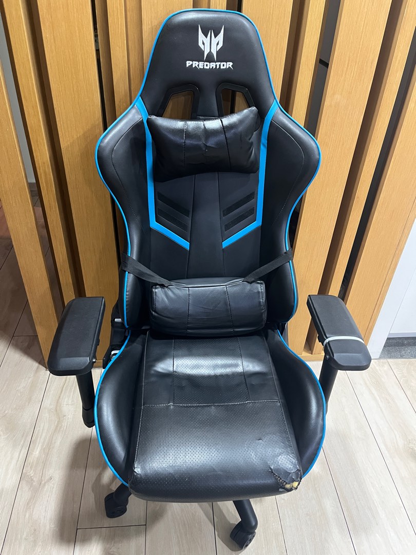Predator Gaming Chair - Black and Blue, Furniture & Home Living ...