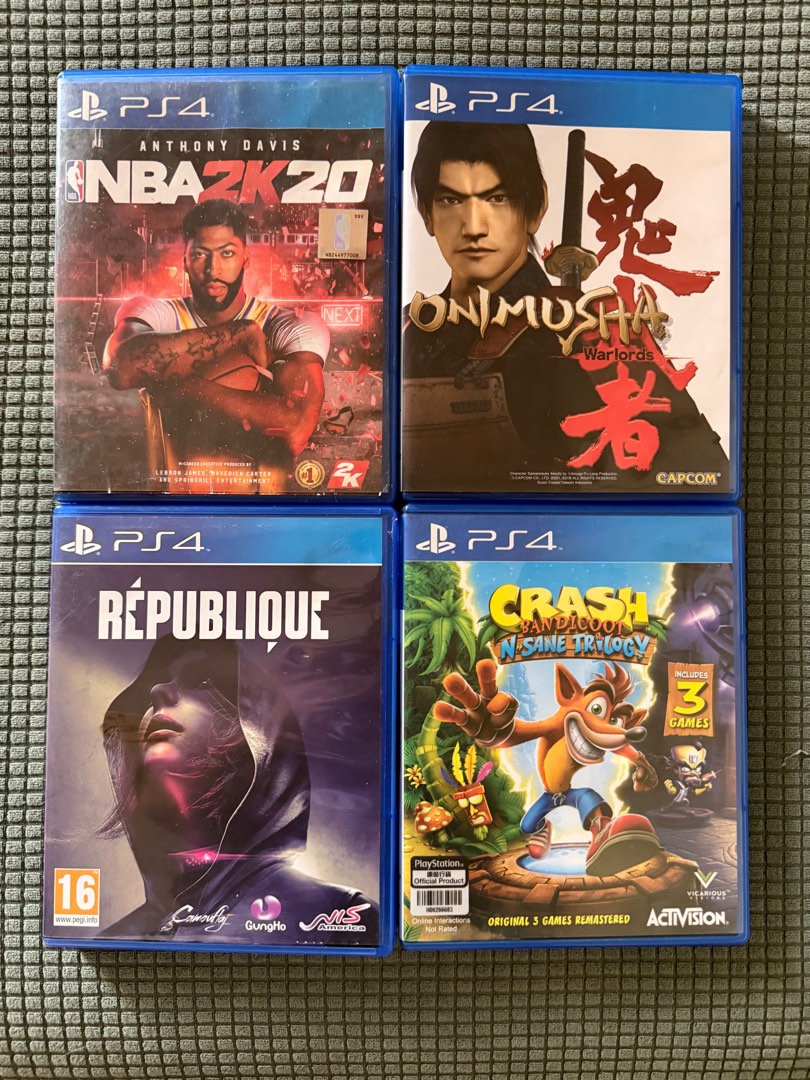 PS4 CD GAMES NBA 2K20, Onimusha Warlords, Republique, Crash Bandicoot ...