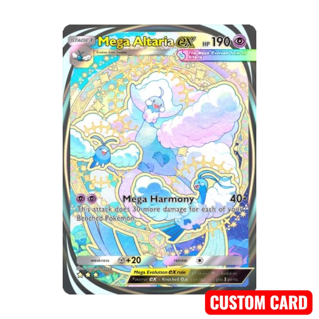 PTCG Mega Altaria EX Custom Pokemon Card, Hobbies & Toys, Toys & Games ...