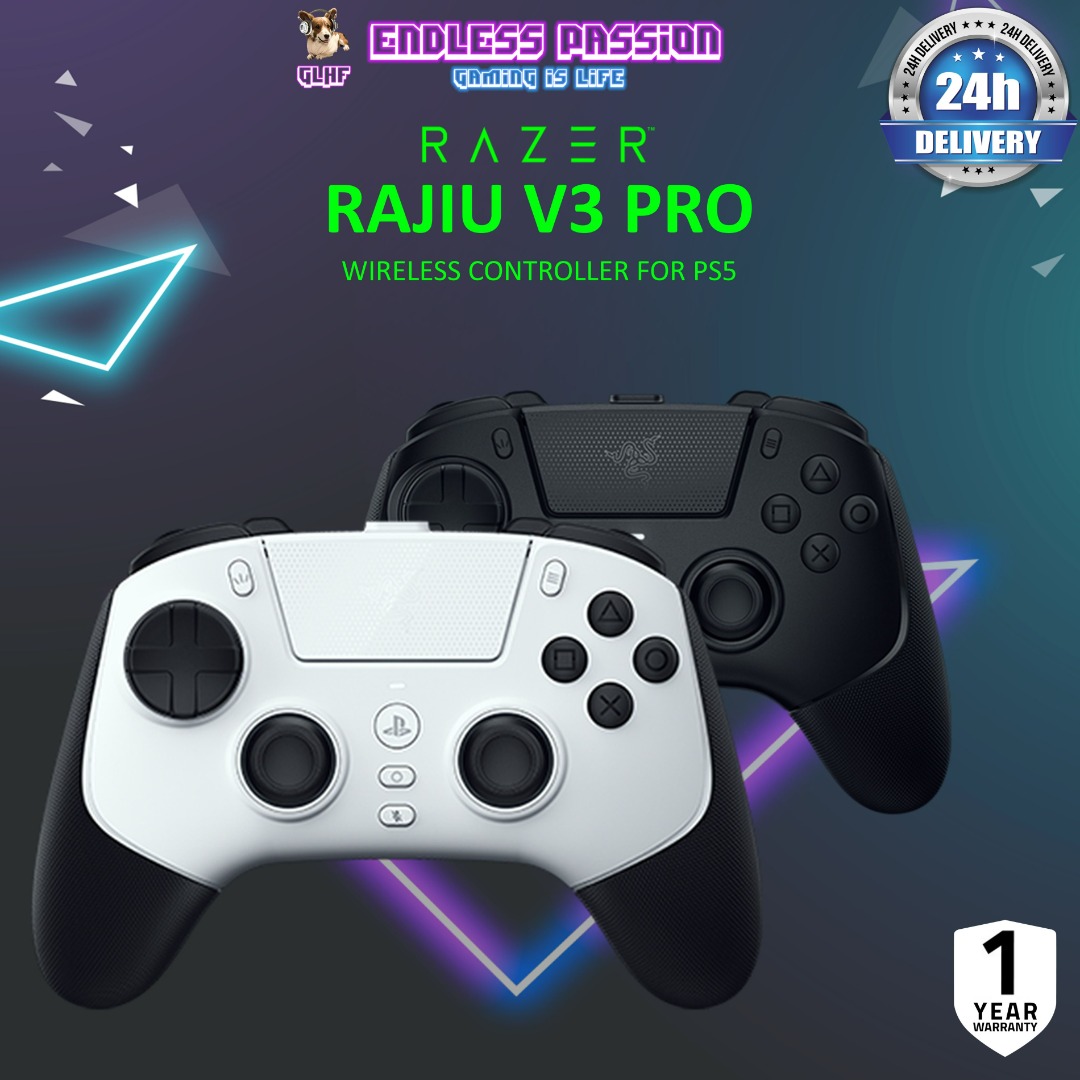 Razer Rajiu V3 Pro - Wireless Gaming Controller for PlayStation 5 & PC ...